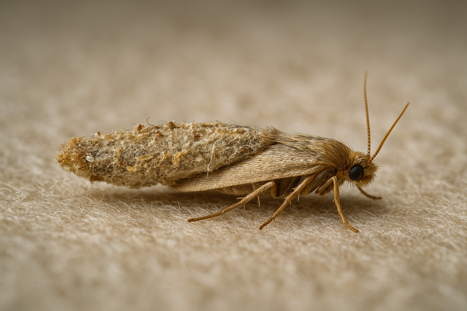 Case-Bearing Clothes Moth: Is It Dangerous? ID, Signs & Control